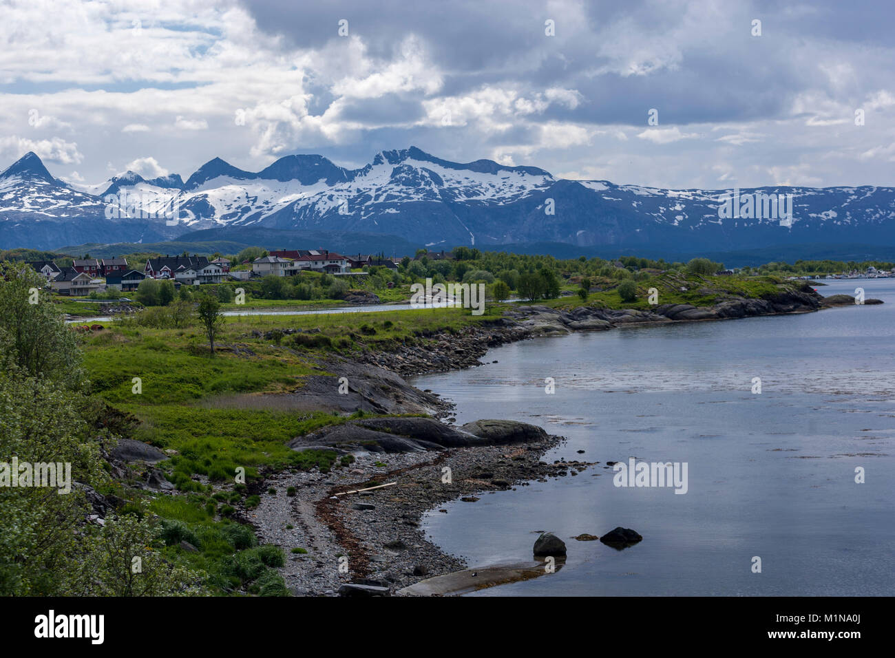 Along Norwegian County Road 17 from Bodo to Halsa. Norway Stock Photo ...
