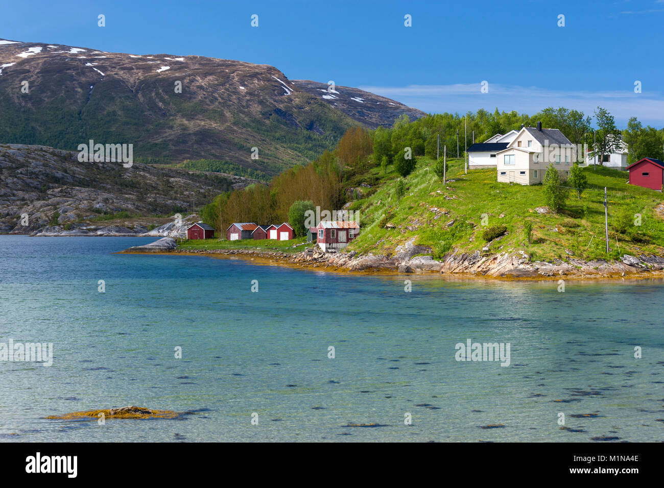 Along Norwegian County Road 17 from Bodo to Halsa. Norway Stock Photo ...