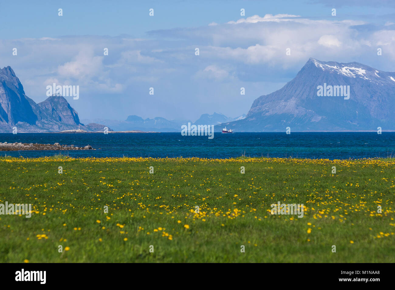 Along Norwegian County Road 17 from Bodo to Halsa. Norway Stock Photo ...
