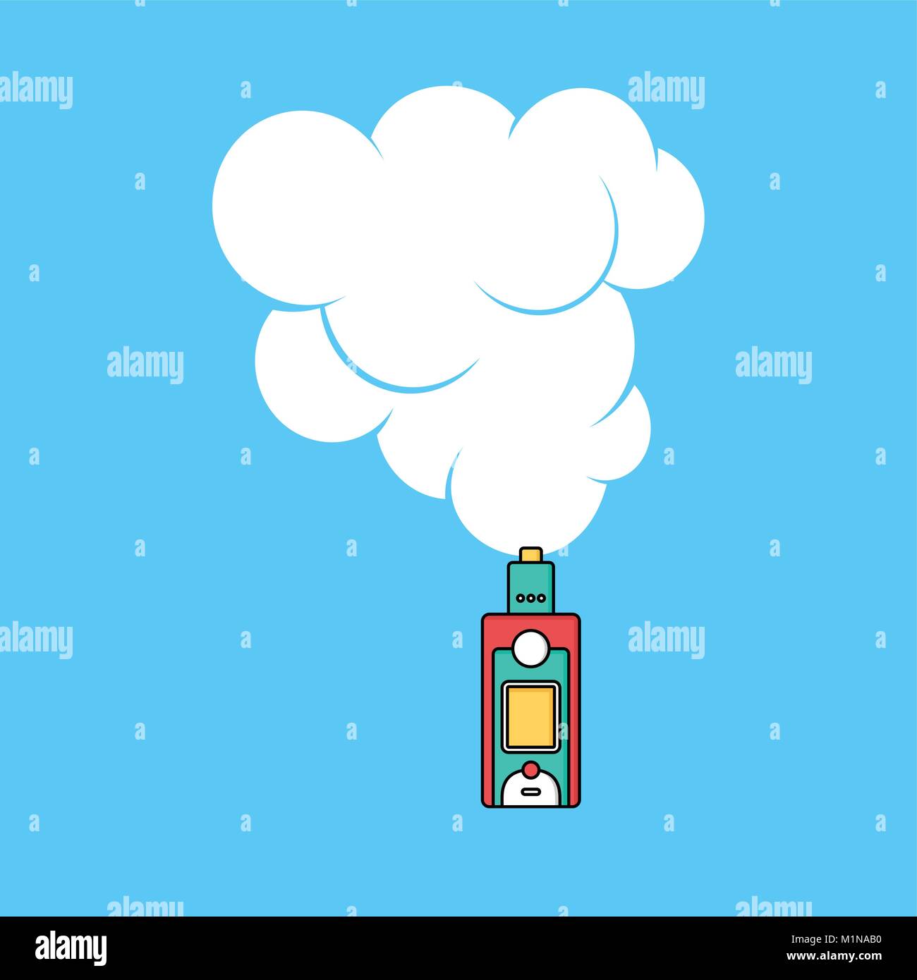 electric cigarette personal vaporizer cloud maker vector art Stock Vector Image & Art - Alamy