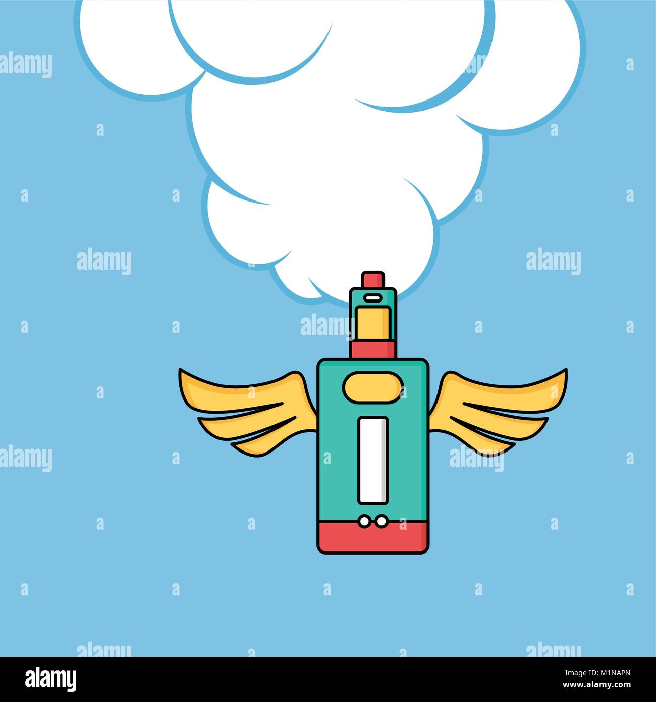 Smoke angel Stock Vector Images - Alamy