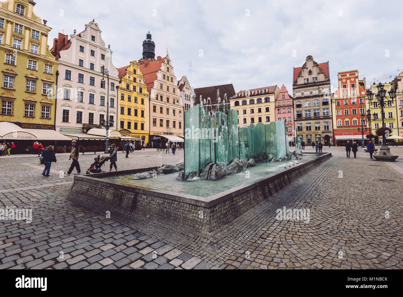 Wroclaw Fountain at Market Square Stock Photo - Alamy