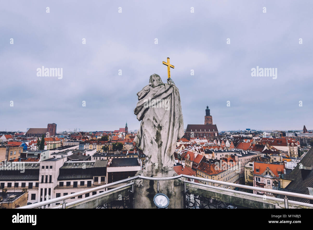 Wroclaw Old town High View Stock Photo - Alamy