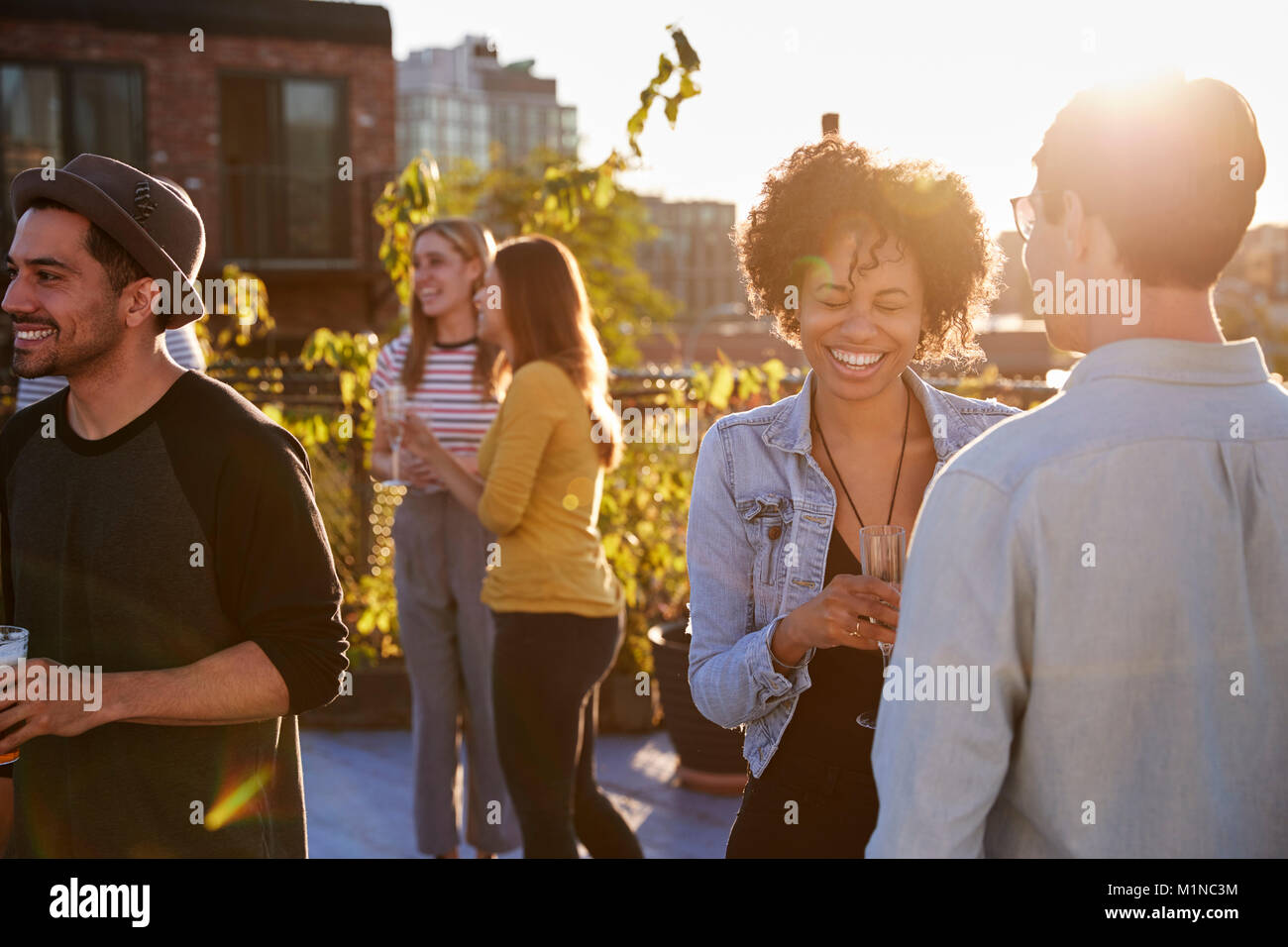 Rooftop party hi-res stock photography and images - Alamy