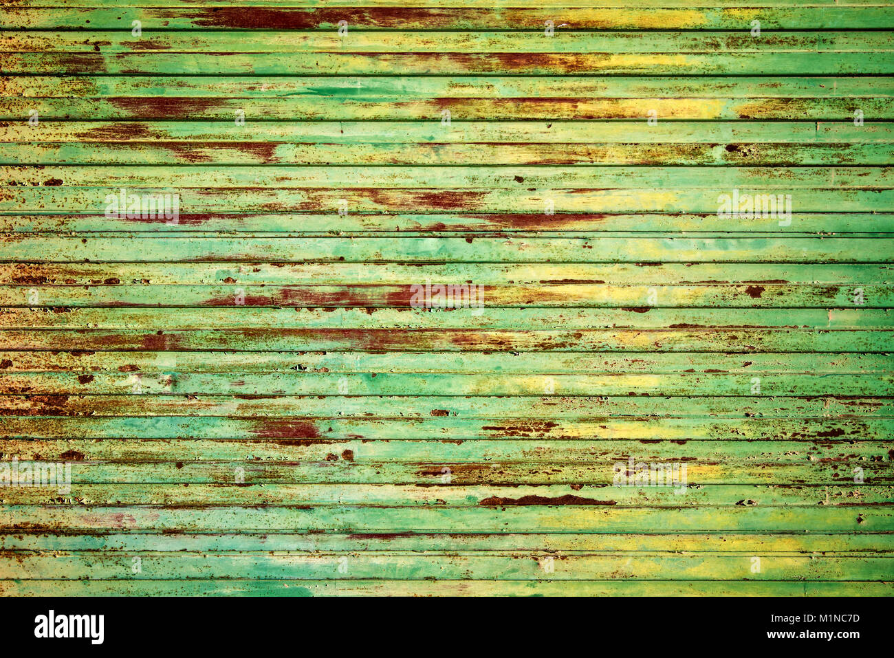 Green rusty metal background with peeling paint Stock Photo - Alamy