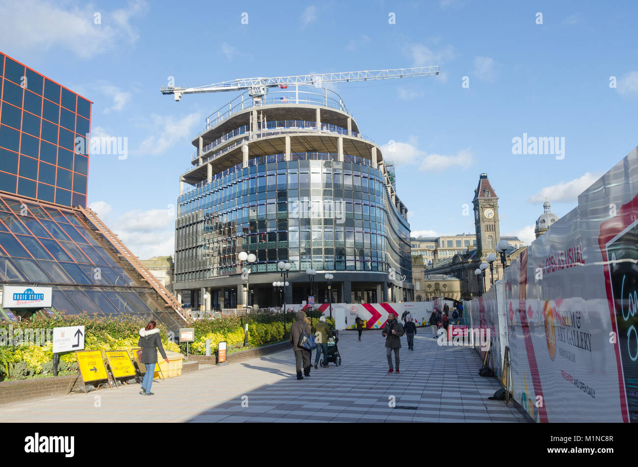Construction of One Chamberlain Square,Birmingham which will house PWC ...