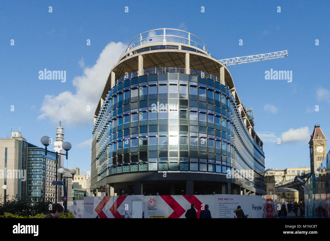 Construction of One Chamberlain Square,Birmingham which will house PWC ...