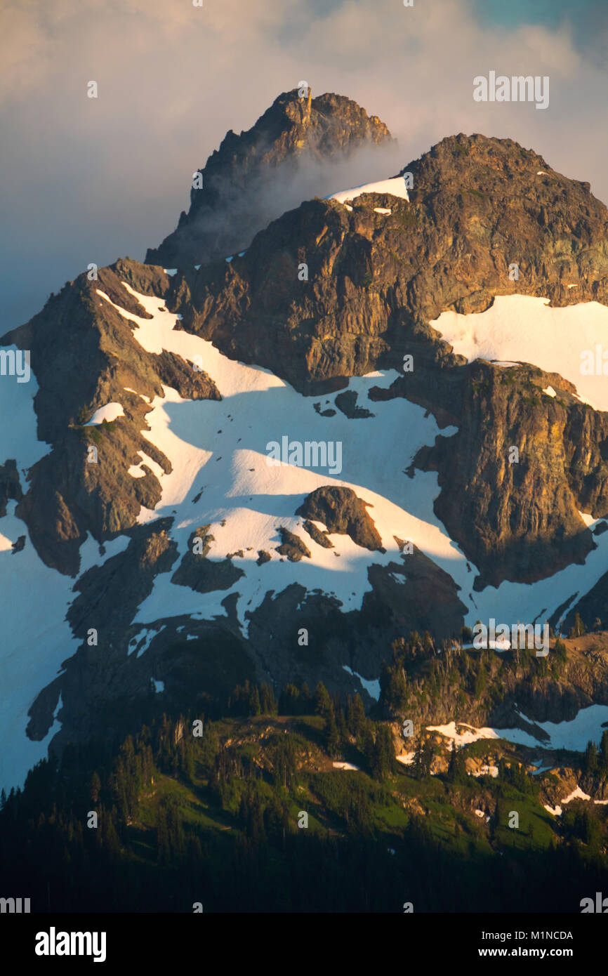 A view of Goat Island Mountain from the Sunrise area in Mount Rainier ...