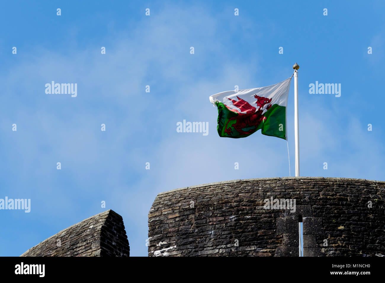 Caerphilly castle cardiff wales hi-res stock photography and images - Alamy