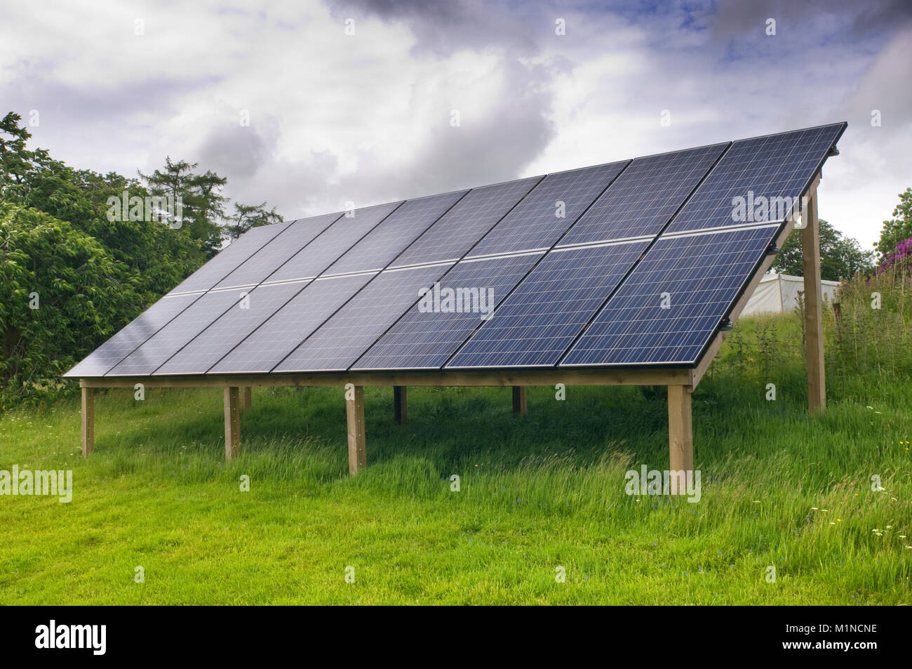 Set of small solar panels - John Gollop Stock Photo - Alamy