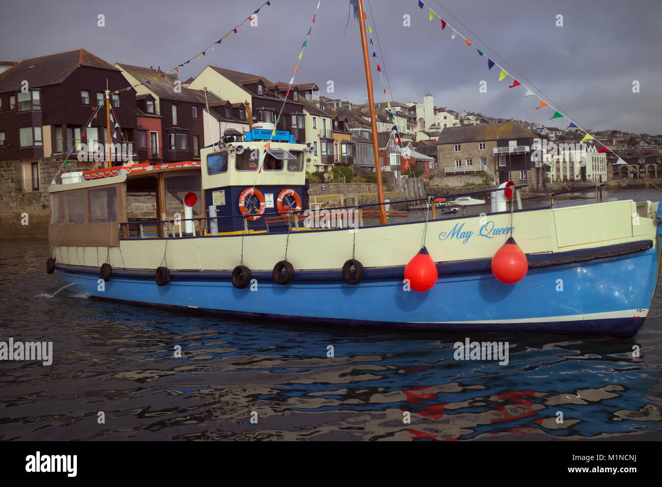 The St Mawes Ferry 'May Queen' in Falmouth, Cornwall Stock Photo - Alamy