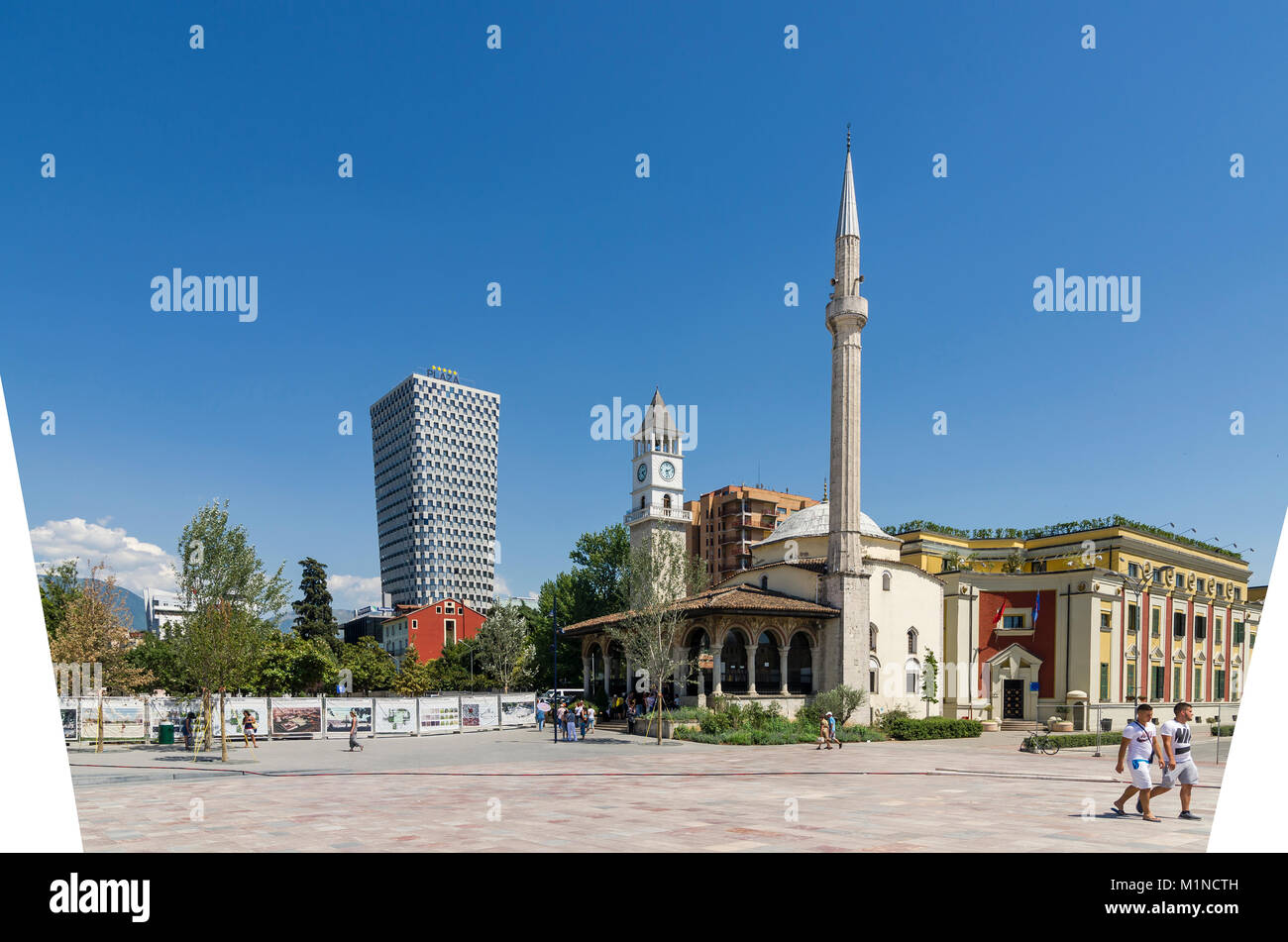 Skanderbeg square, the main square in Tirana, Albania Stock Photo - Alamy