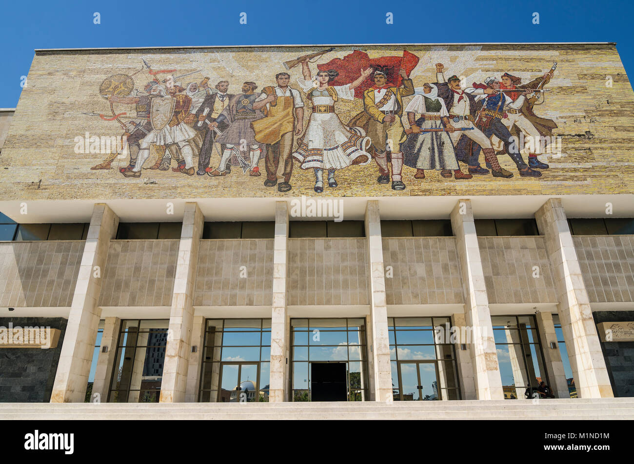 Skanderbeg square, the main square in Tirana, Albania Stock Photo - Alamy