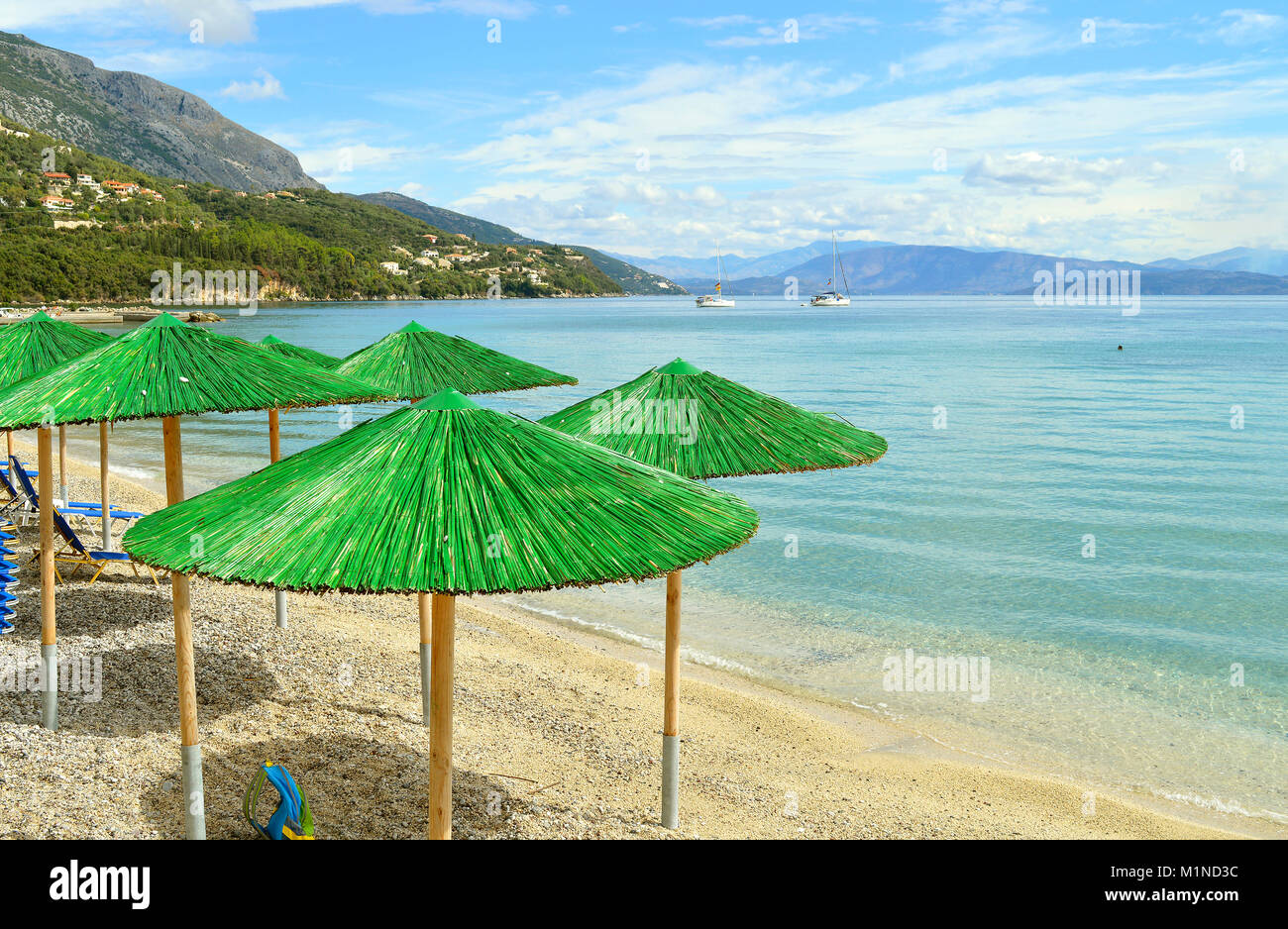 Ipsos Beach in Corfu a Greek island in the Ionian sea Stock Photo - Alamy