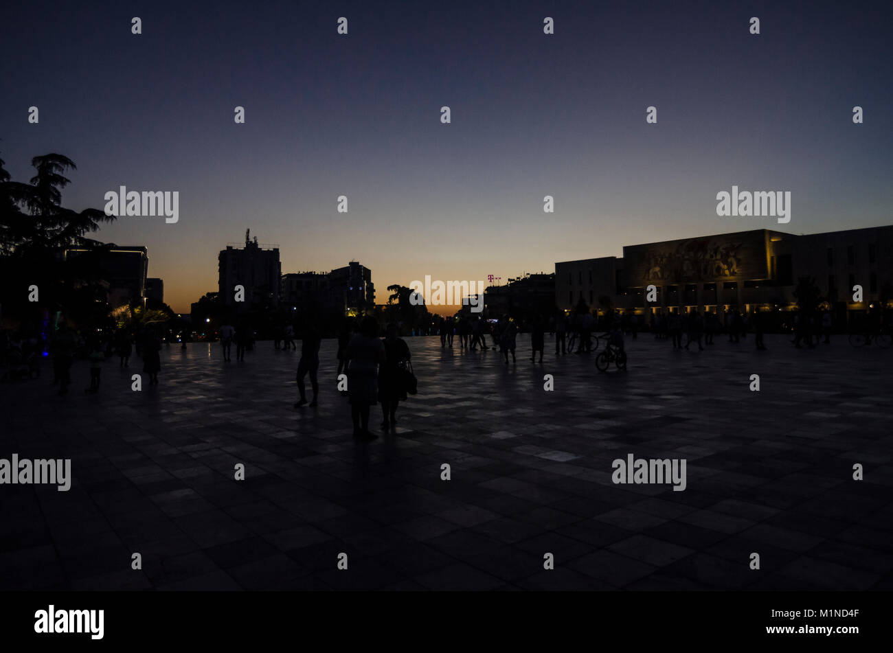 Skanderbeg square, the main square in Tirana, Albania Stock Photo - Alamy