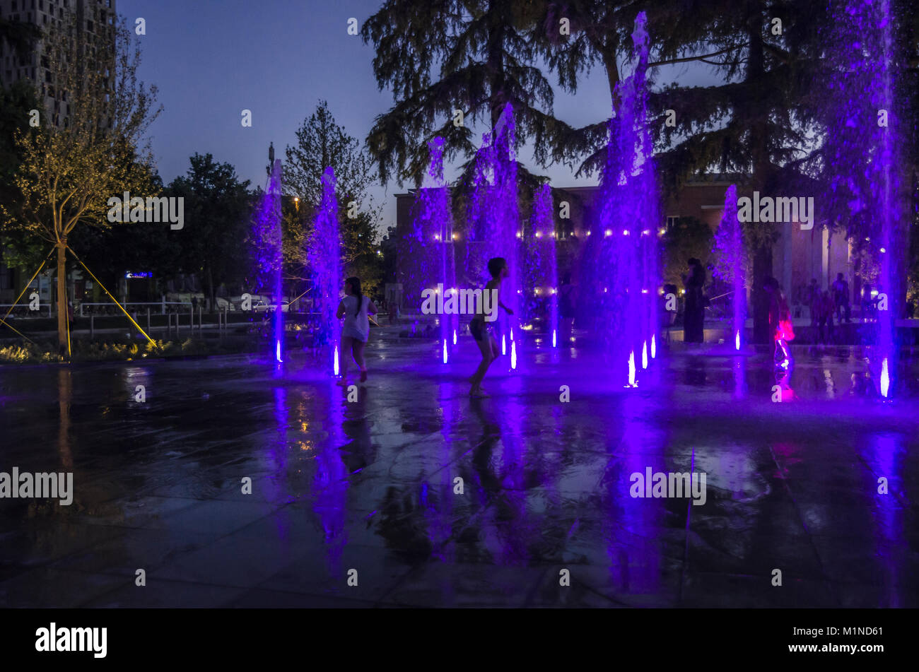 Skanderbeg square, the main square in Tirana, Albania Stock Photo - Alamy
