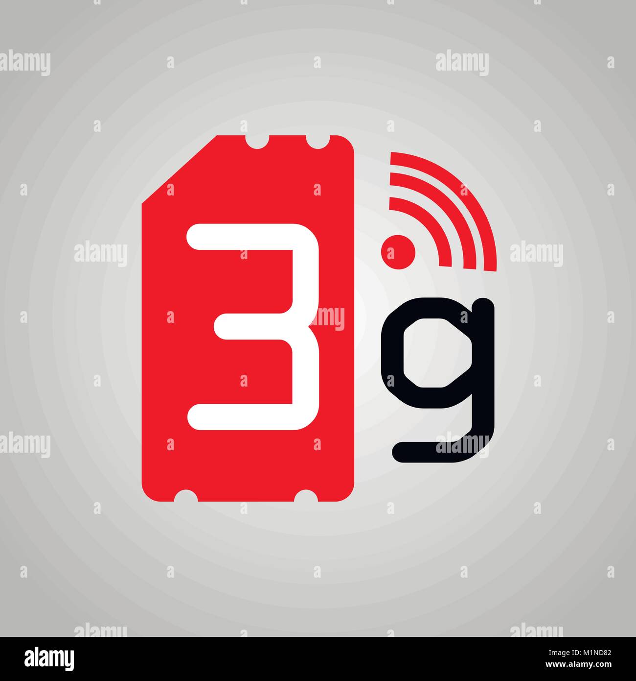 3G Sim Card. Mobile telecommunications technology symbol. Speed data ...