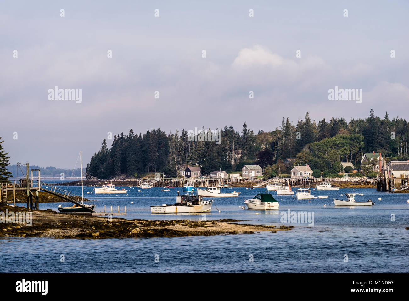 Harbor Port Clyde, Maine, USA Stock Photo - Alamy