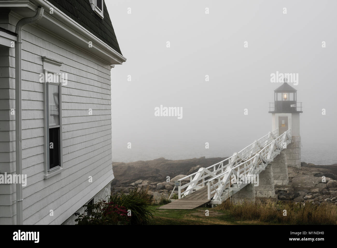Marshall Point Light Port Clyde, Maine, USA Stock Photo - Alamy