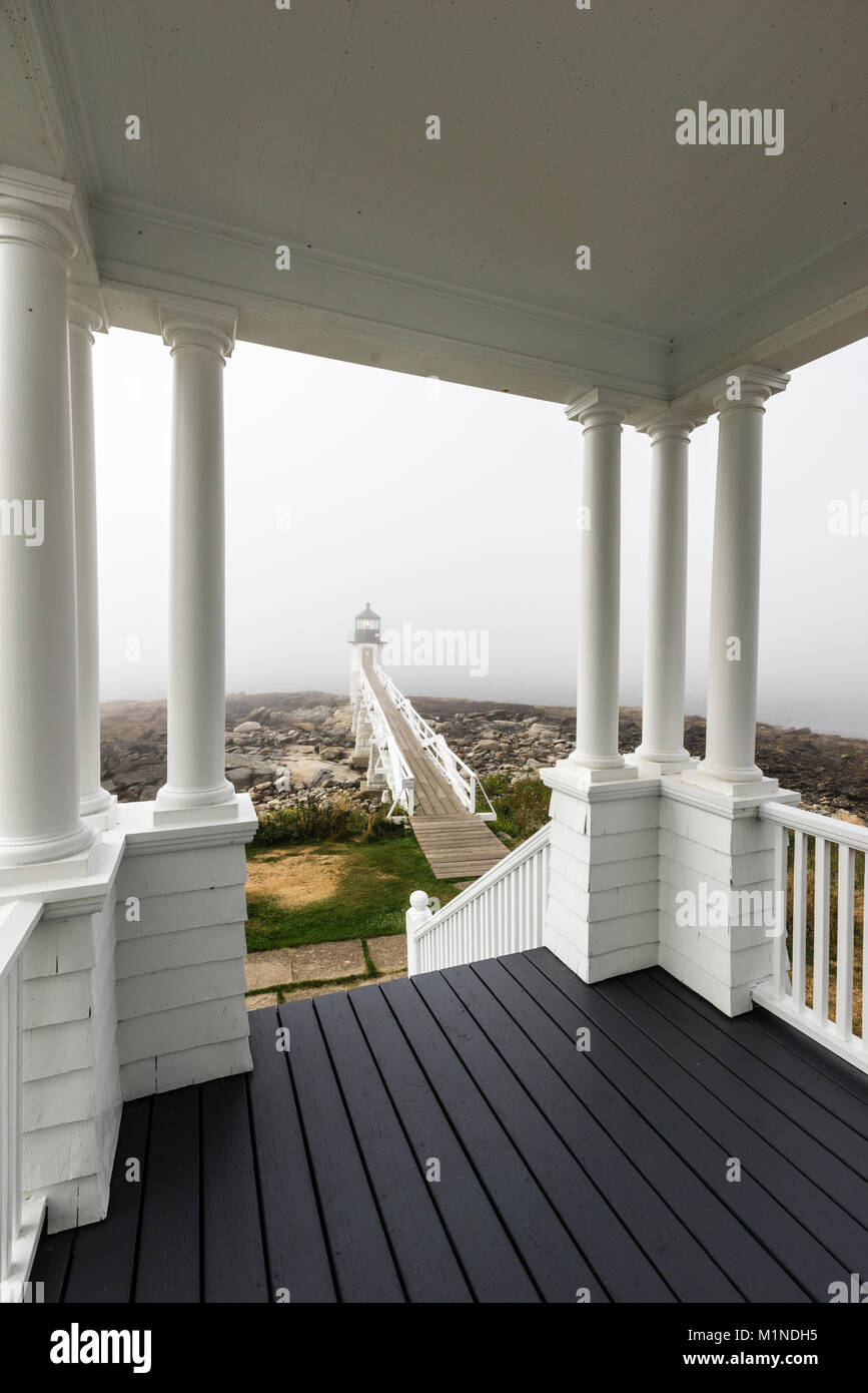 Marshall Point Light Port Clyde, Maine, USA Stock Photo - Alamy