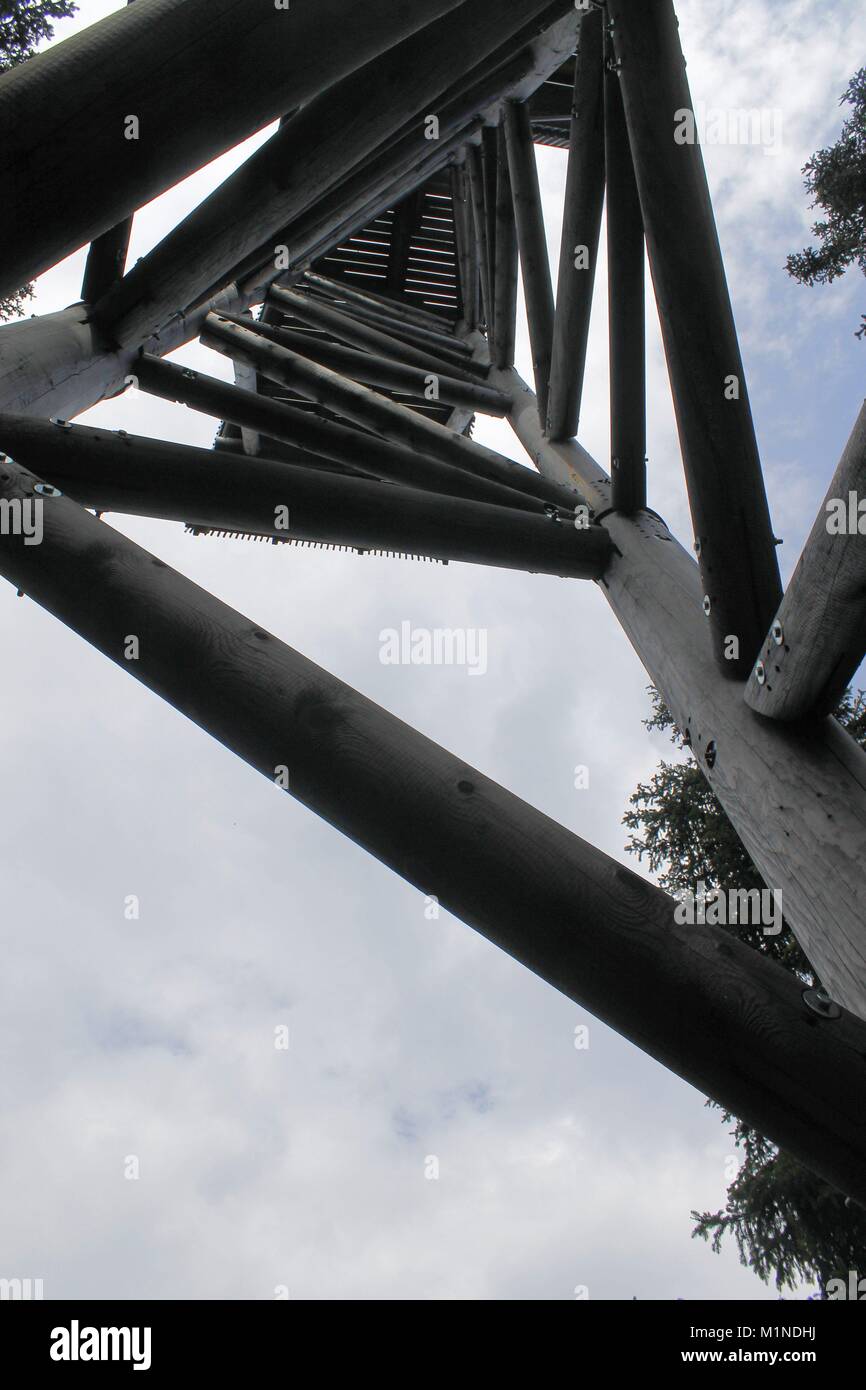 interior of wooden abstract architecture Stock Photo - Alamy