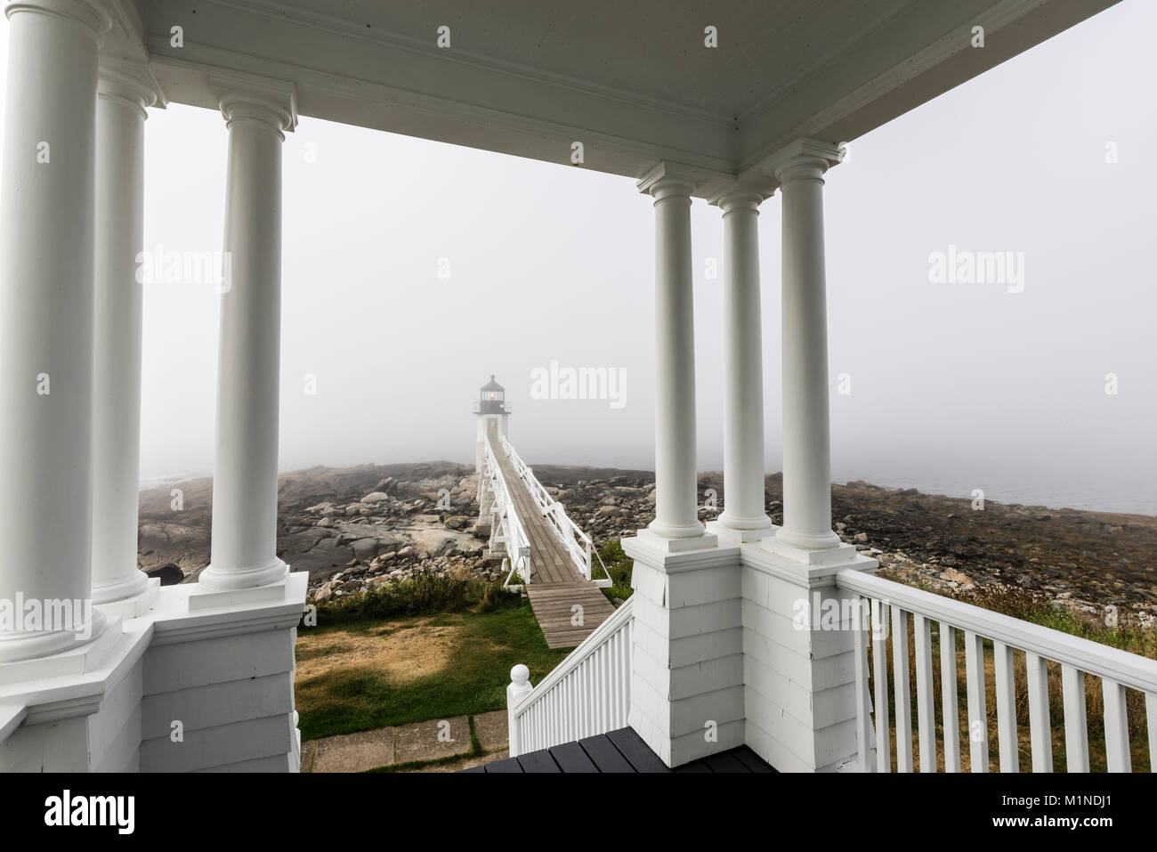Marshall Point Light Port Clyde, Maine, USA Stock Photo - Alamy