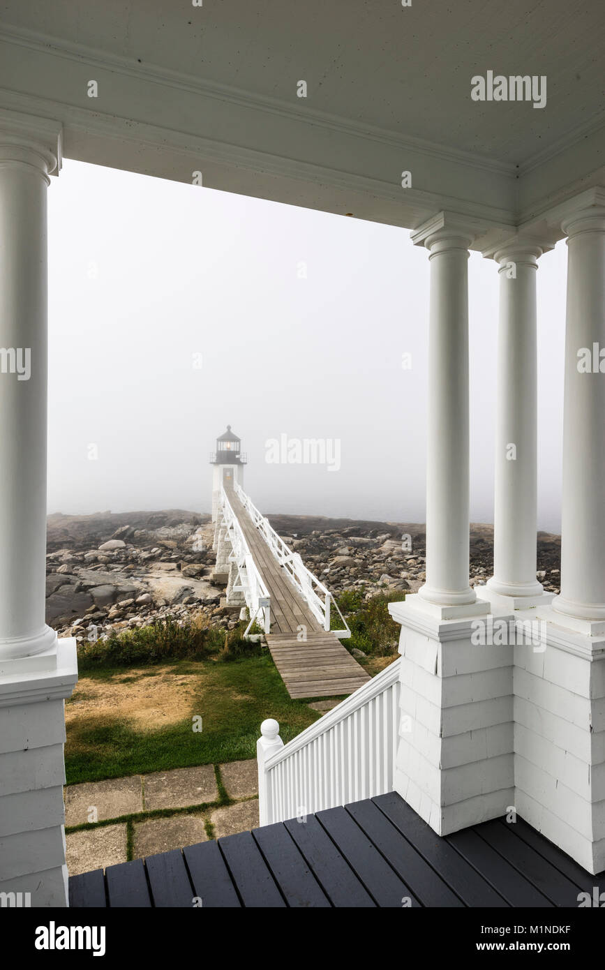 Marshall Point Light Port Clyde, Maine, USA Stock Photo - Alamy