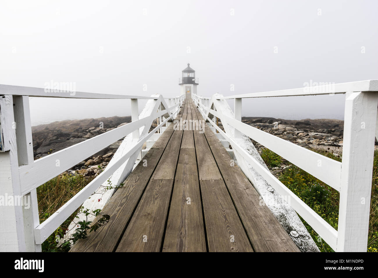 Marshall Point Light Port Clyde, Maine, USA Stock Photo - Alamy