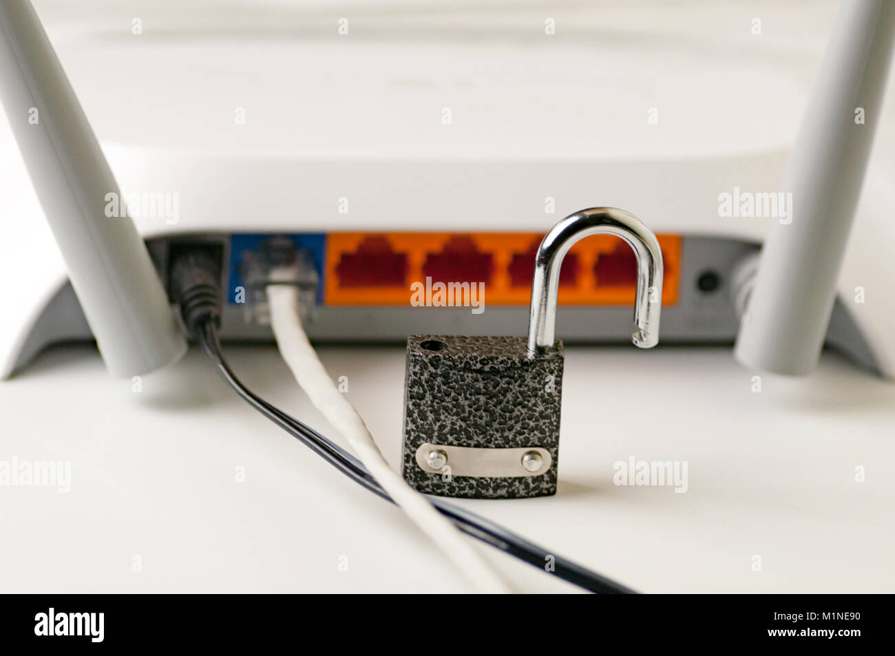 Lock unlock security on a computer. Protecting the Internet connection ...