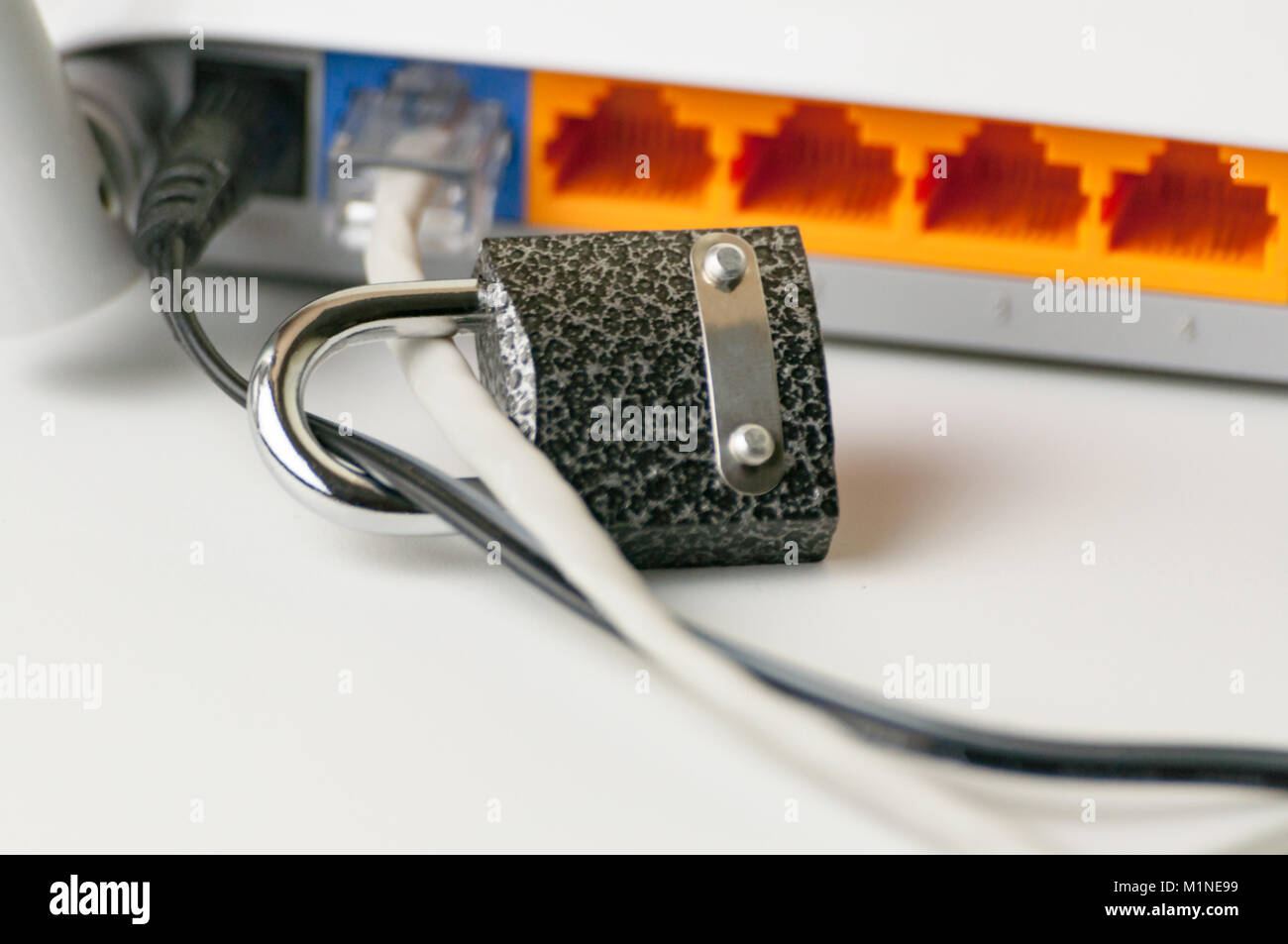 Lock unlock security on a computer. Protecting the Internet connection ...