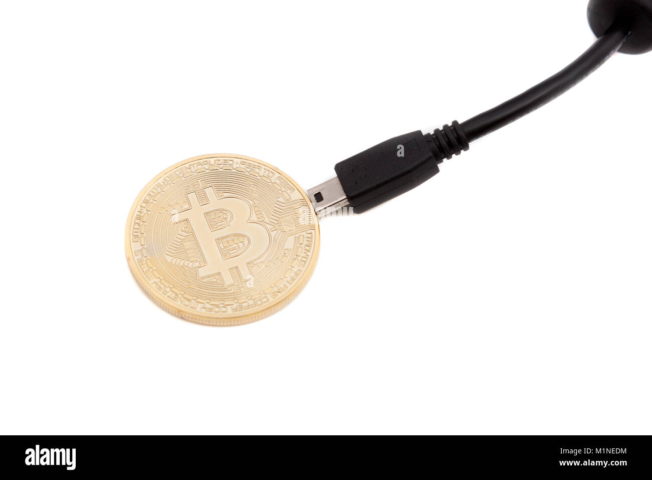 bitcoin with usb Stock Photo - Alamy