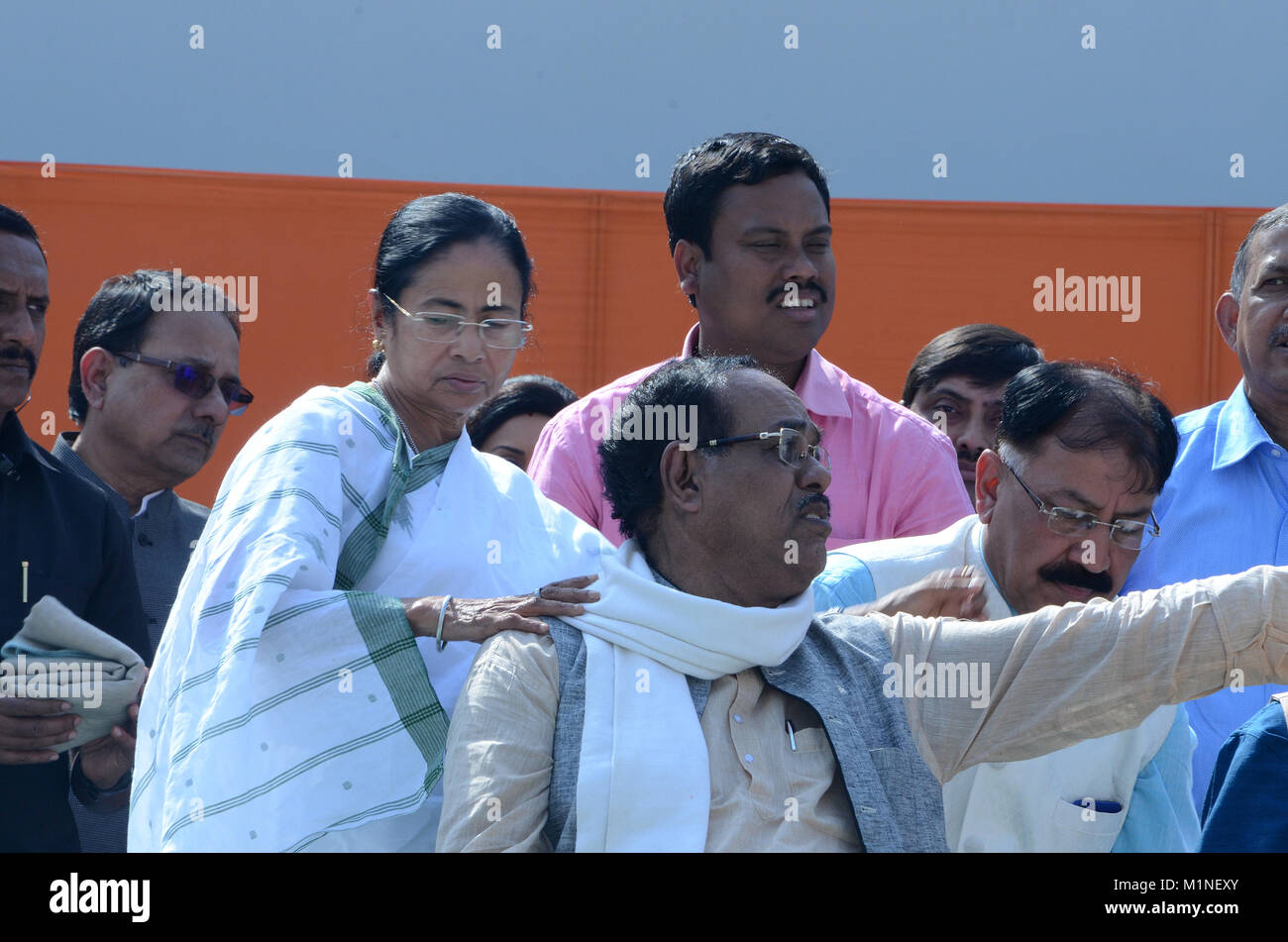 Kolkata, India. 31st Jan, 2018. Chief Minister of West Bengal Mamata ...
