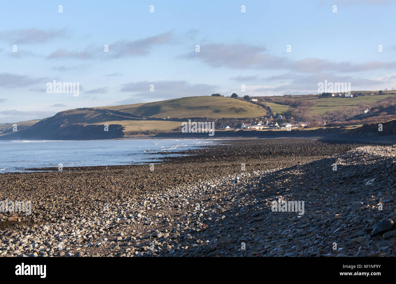 The Wales and Ceredigion Coast Path. Picturesque view of the coastal ...