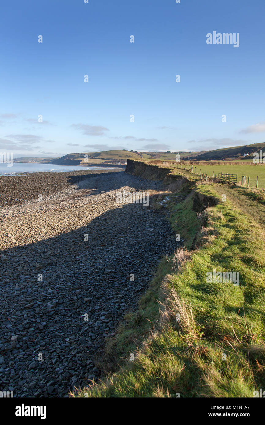 The Wales and Ceredigion Coast Path. Picturesque view of the coastal ...