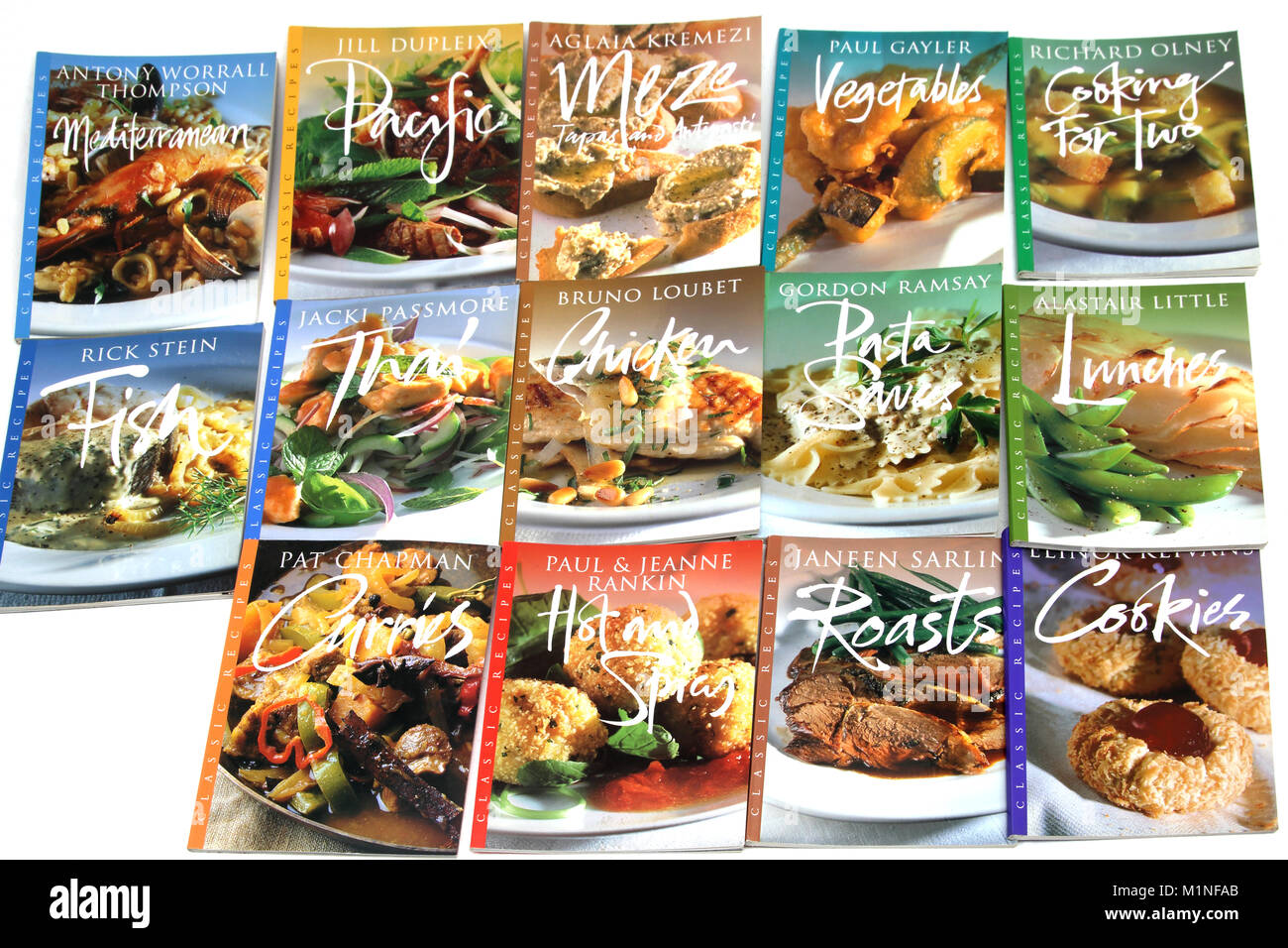 A Collection Of Cookery Books Stock Photo - Alamy