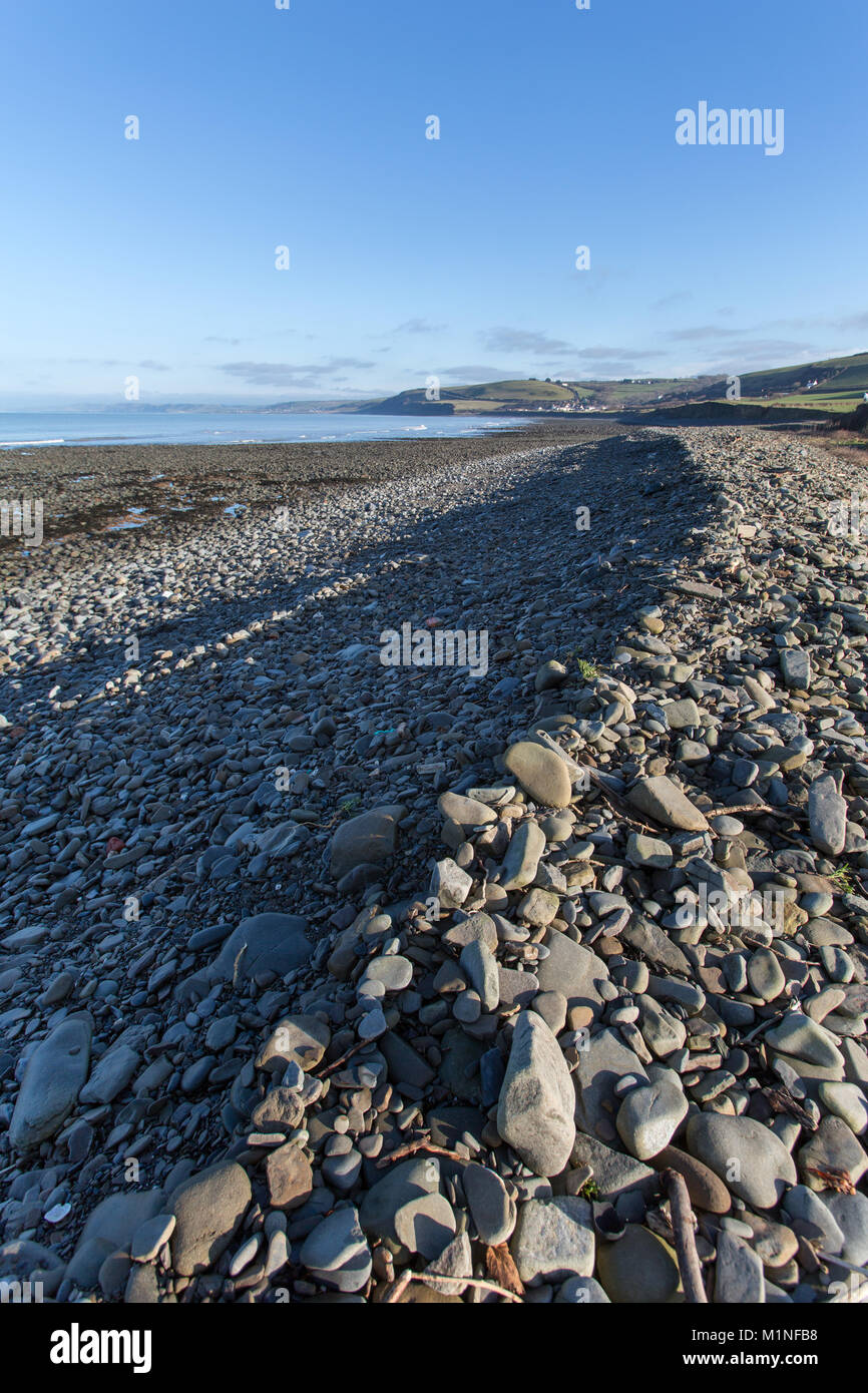 The Wales and Ceredigion Coast Path. Picturesque view of the coastal ...