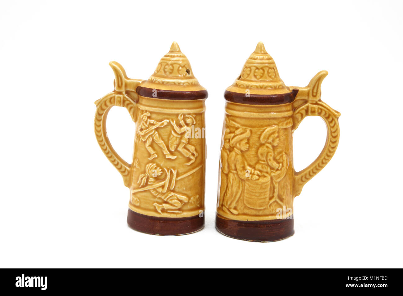 Stein Salt and Pepper Shakers made in Japan Decorated with the Trinidad ...