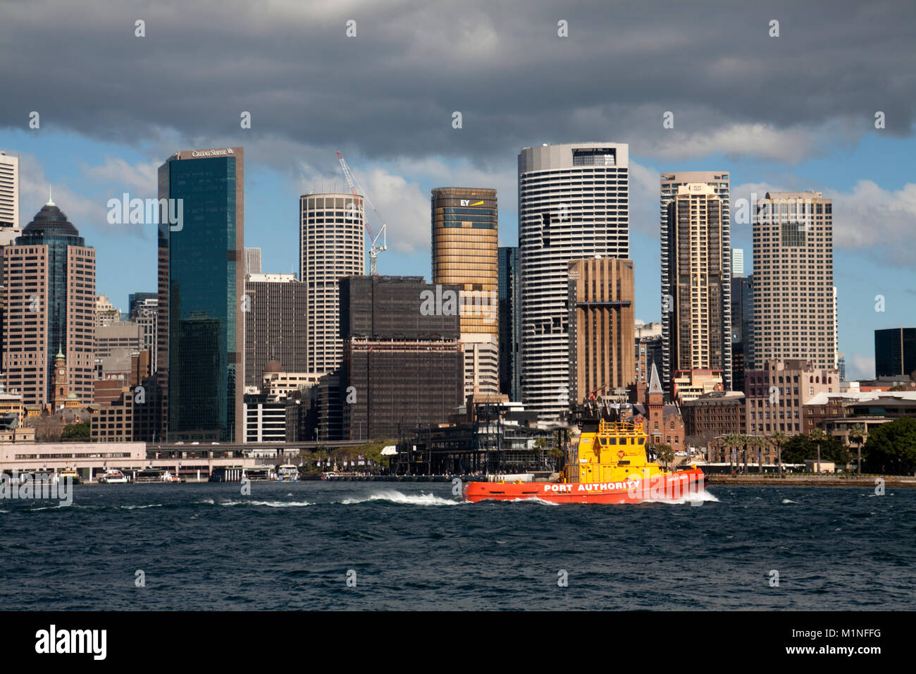 port authority boat sydney harbour circular quay sydney new south wales ...