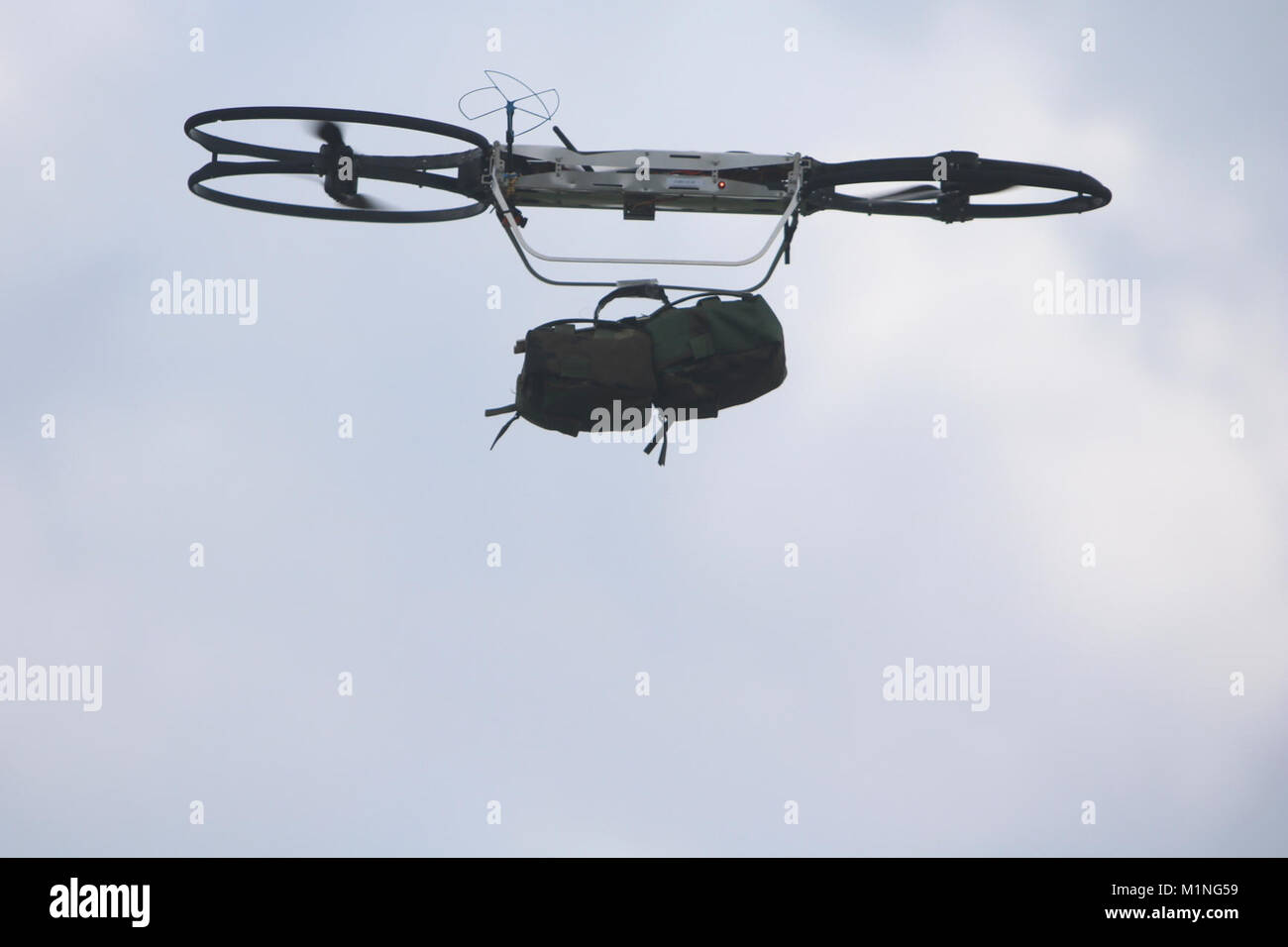 A joint tactical autonomous air resupply systems (JTAARS) carries a ...