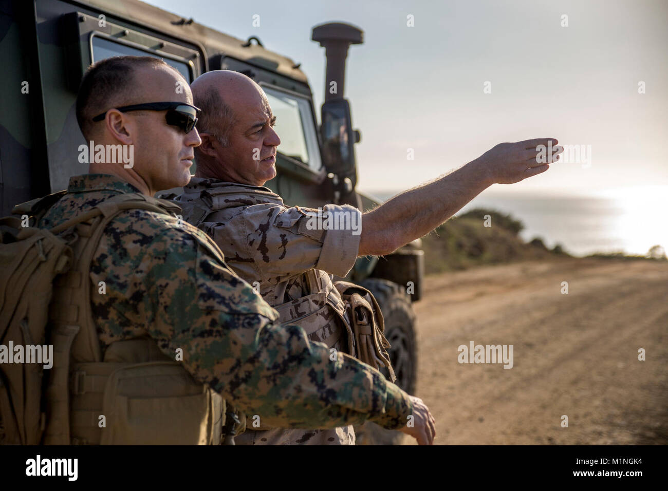Spanish Marine Col. Juan M. Báez, deputy commander of Trecio de Armada ...