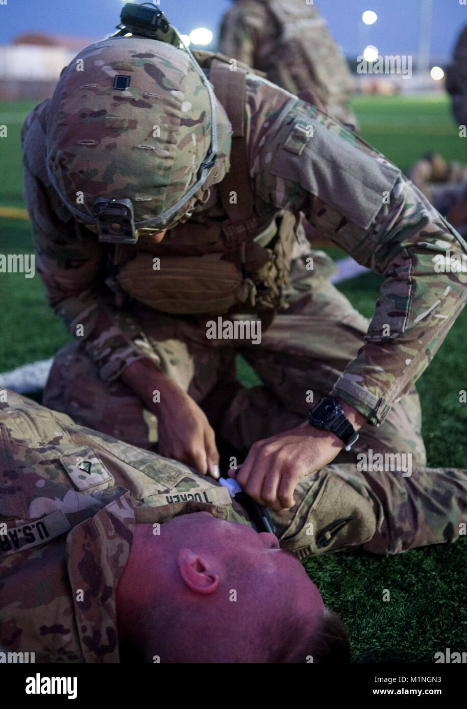 A U.S. Army Soldier assigned to Task Force Bayonet, Combined Joint Task ...