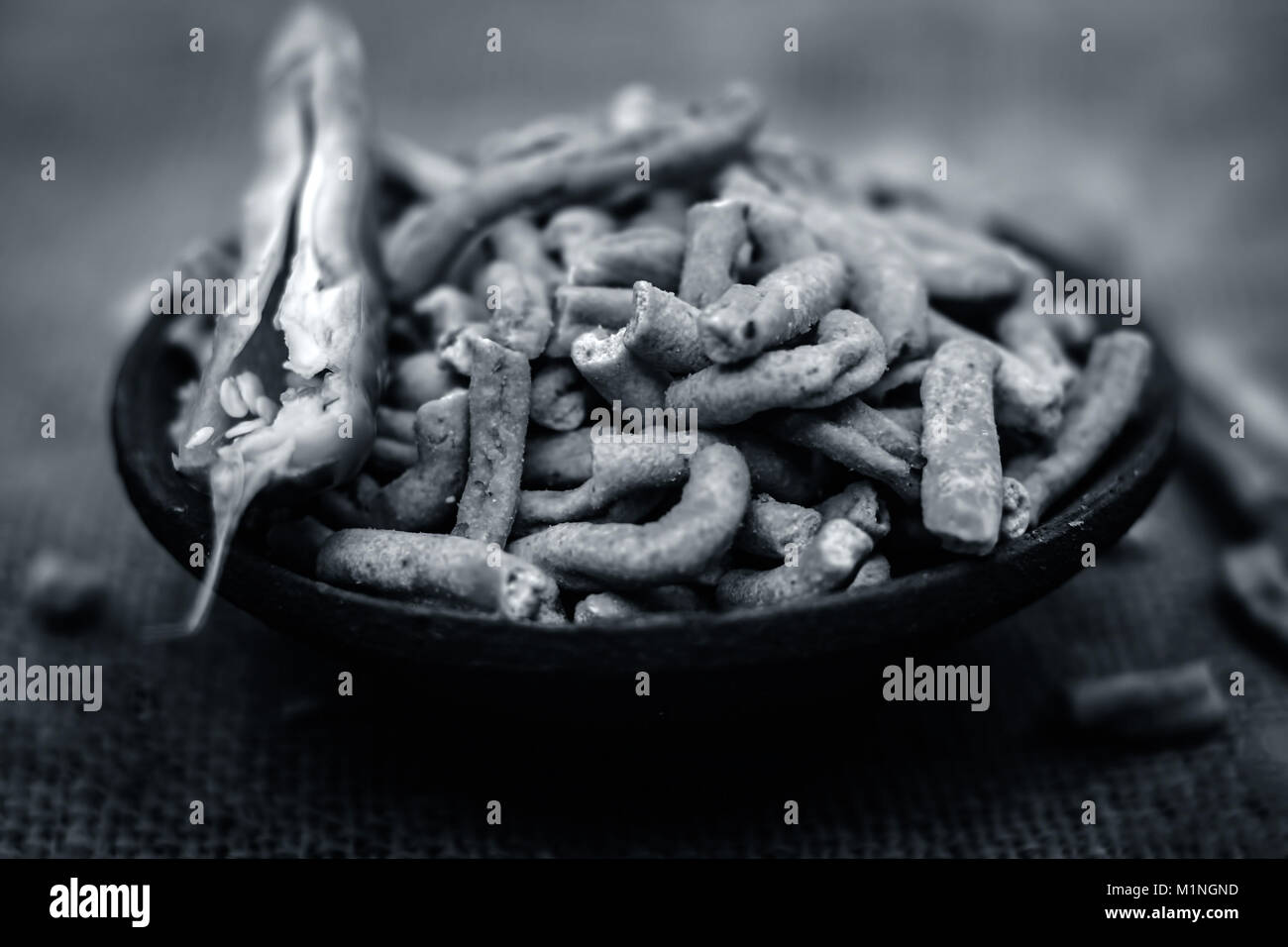 Close up of Indian snack spicy gathiya/Garlic gathiya Stock Photo - Alamy