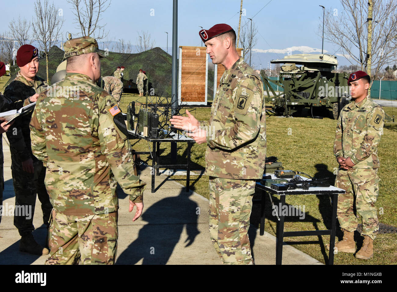 The 173rd Airborne Commander, Col. James Bartholomees, explains the ...