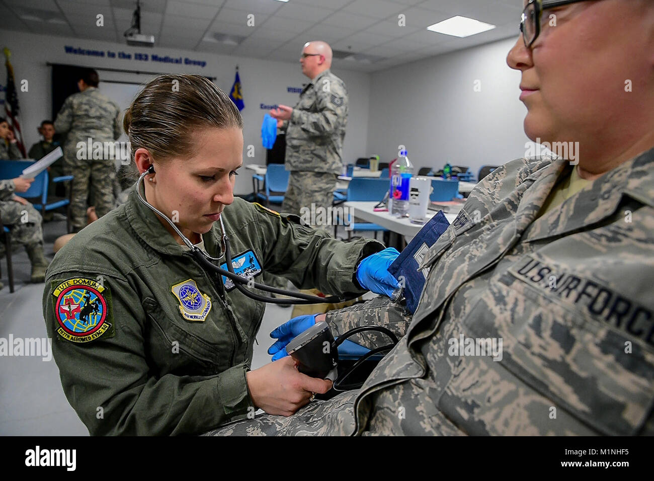 U.S. Air Force Staff Sgt. Beverly Spencer with the 187th Aeromedical ...