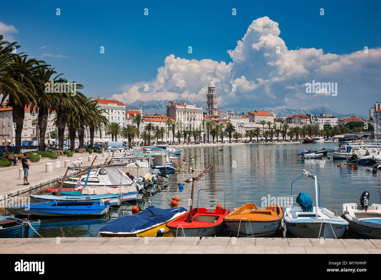 Split Croatia, Heawy storm behind the city Stock Photo - Alamy