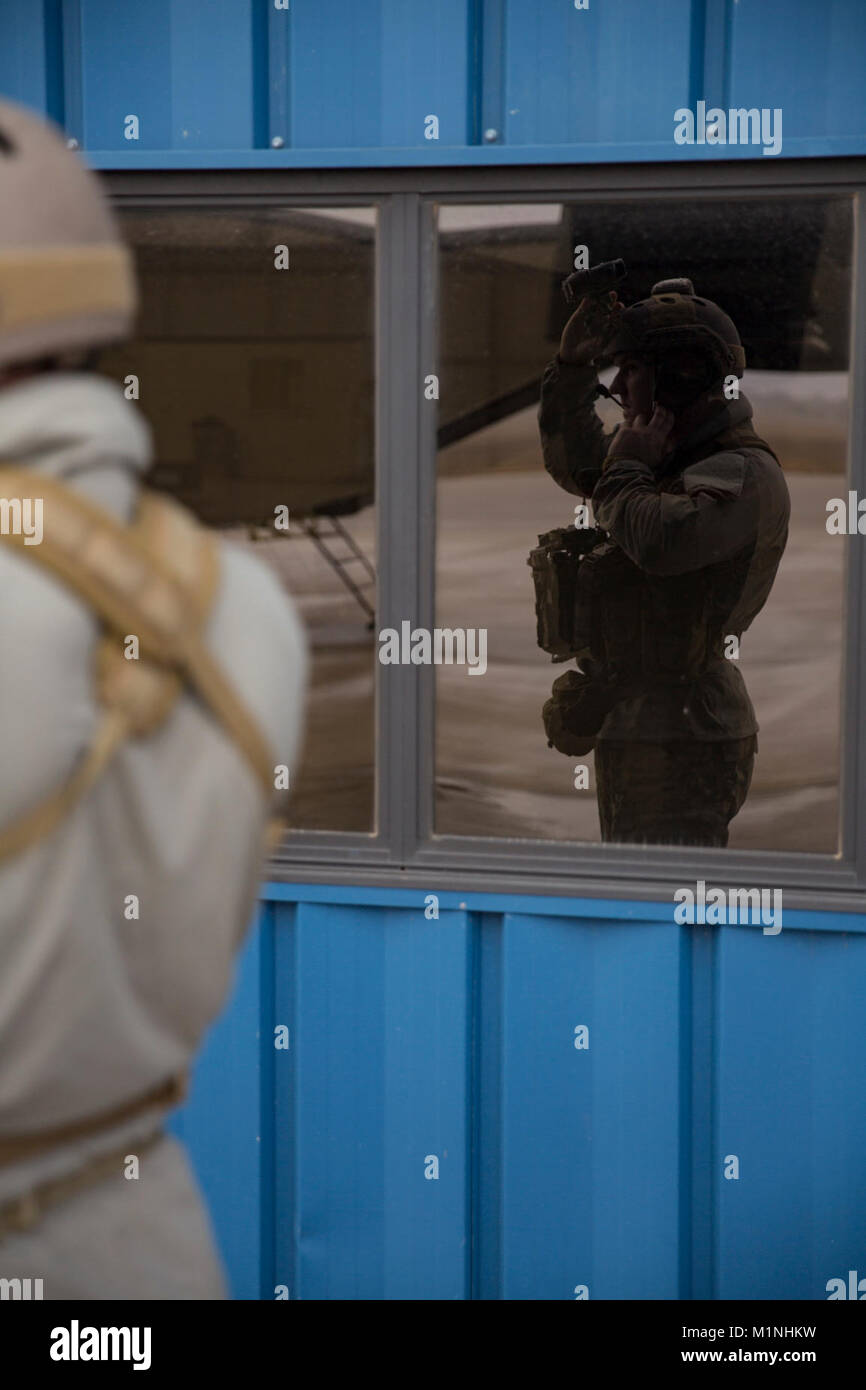 A U.S. Marine with Charlie Company, 2d Reconnaissance Battalion, 2d ...