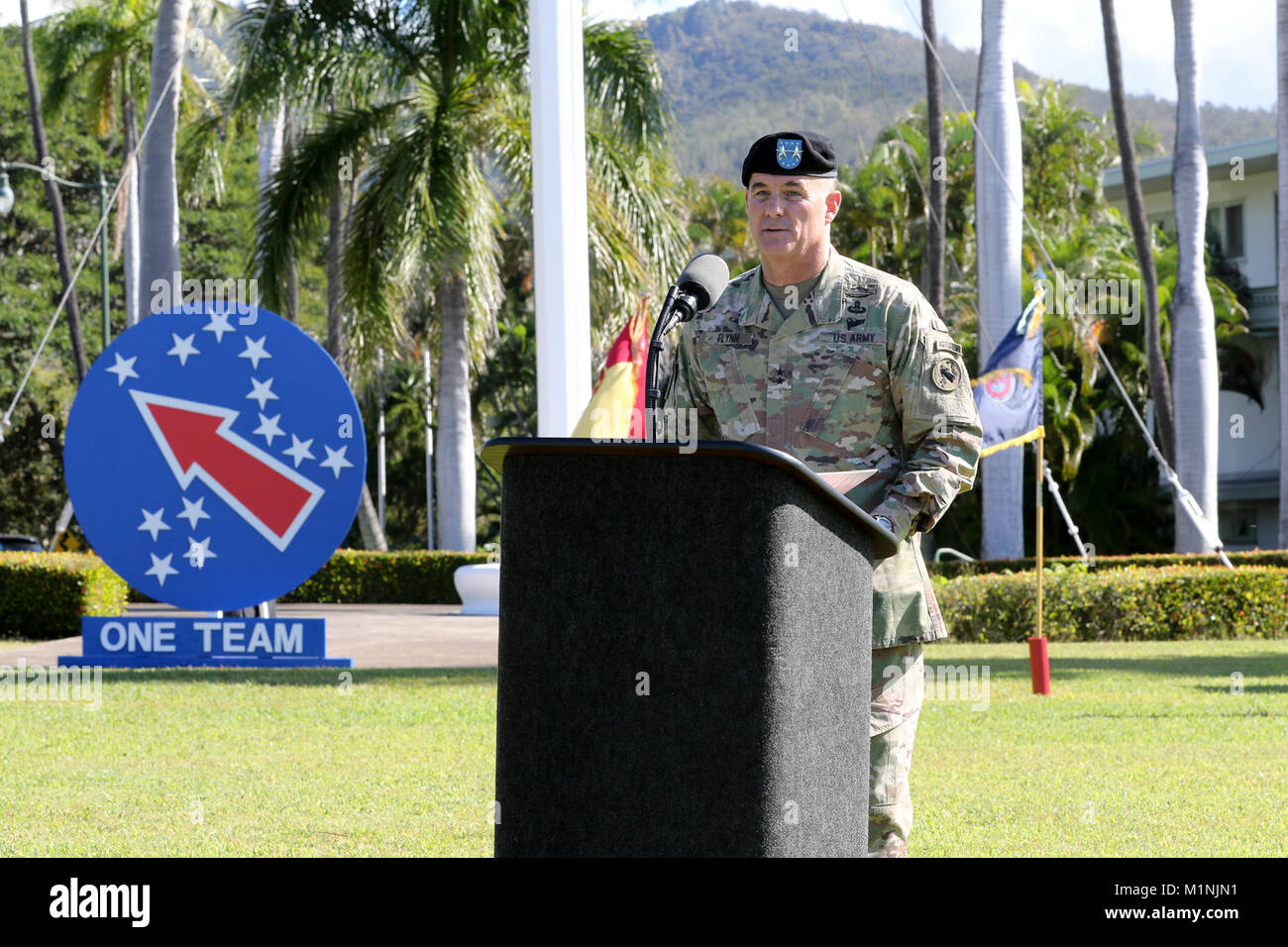 Maj. Gen. Charles A. Flynn, outgoing Deputy Commanding General-South ...