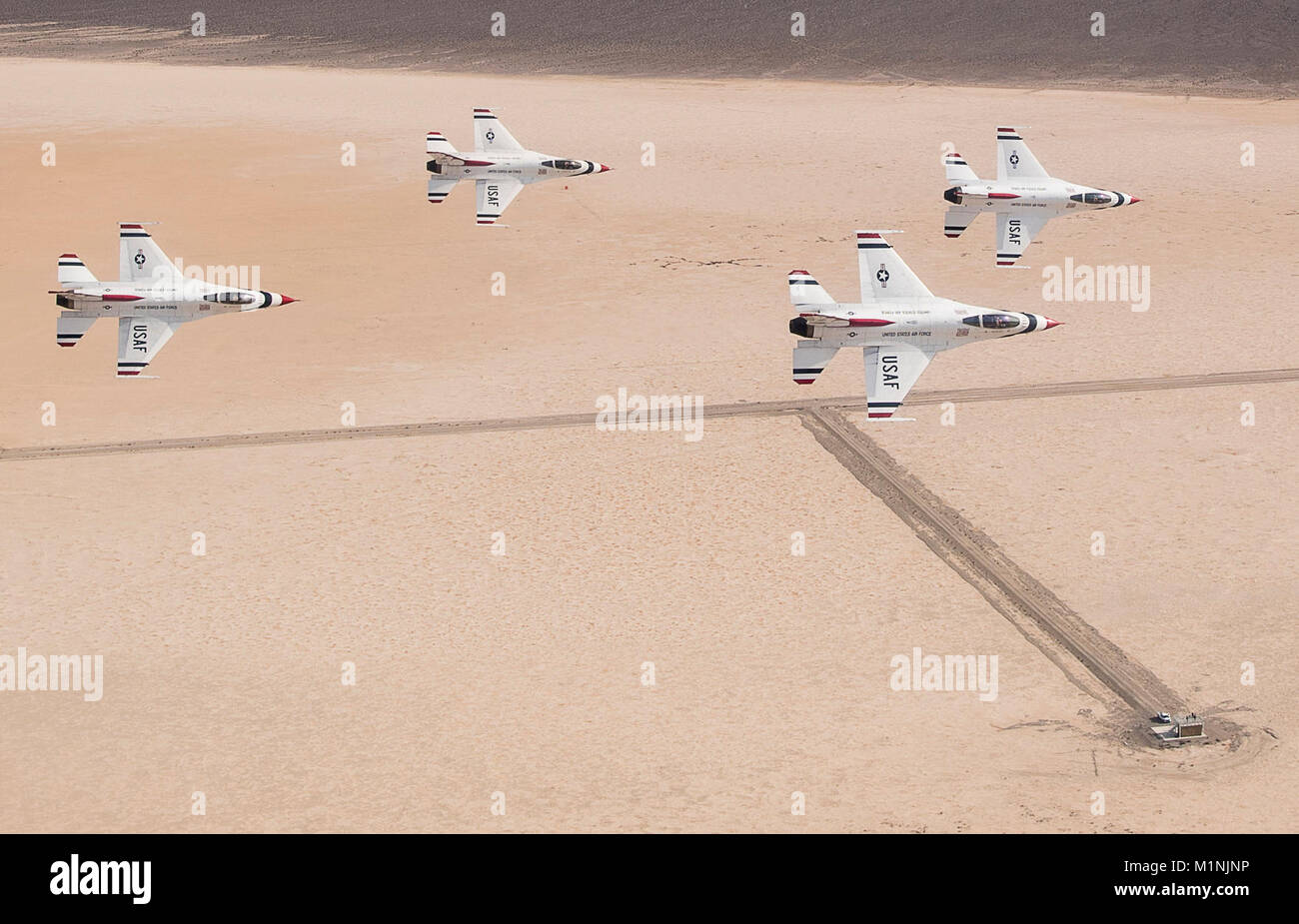 The air force thunderbirds perform a maneuver during the hi-res stock ...