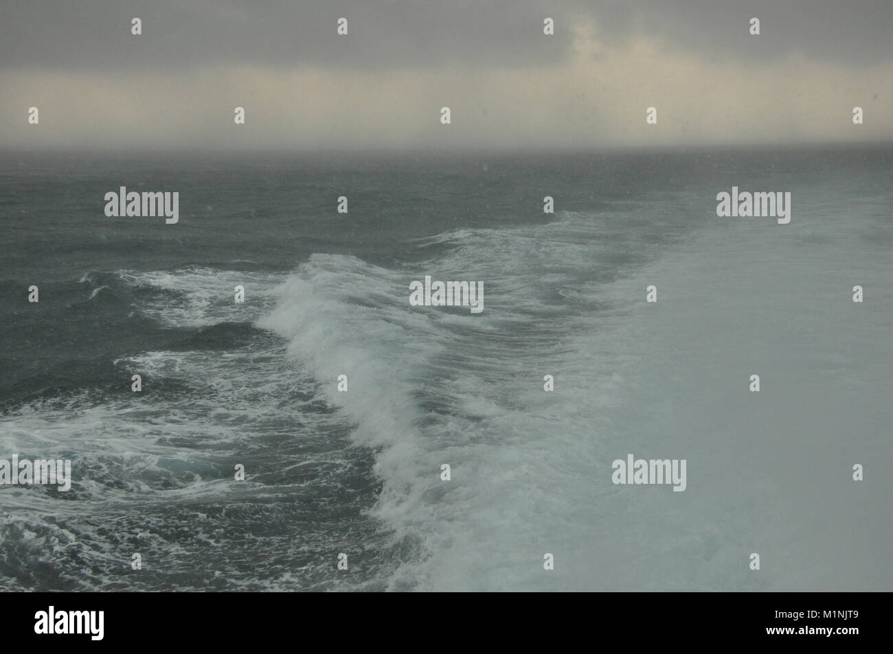 Storm on the Java sea. Indonesia. Heavy rain and overcast sky Stock ...