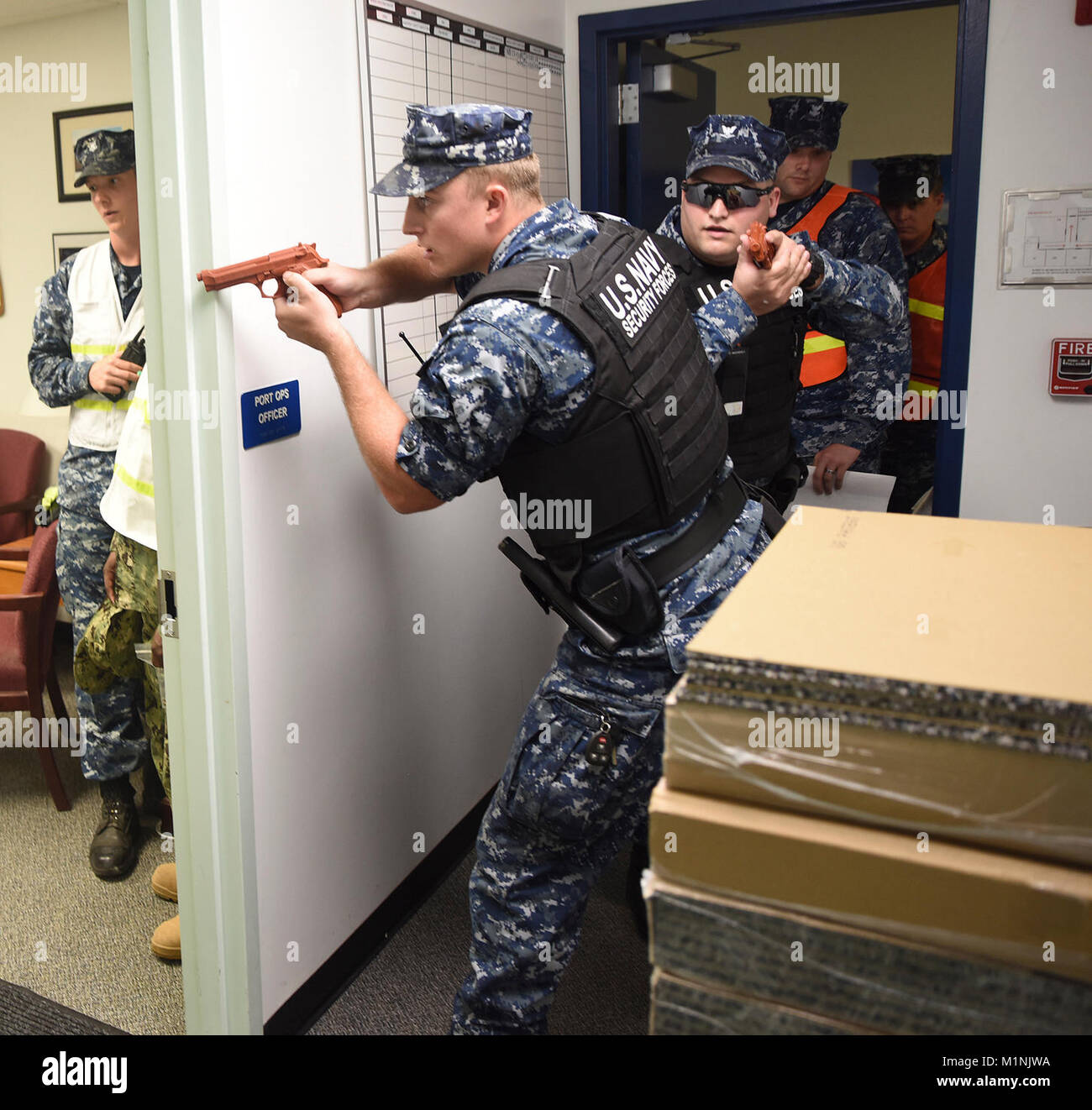 WEST, Florida (Jan. 29, 2018) Security forces at Naval Air Station Key ...